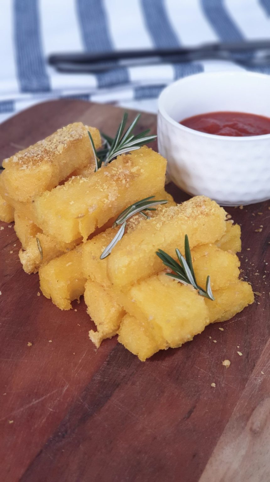 Polenta Chips Recipe - Wholesome Bellies