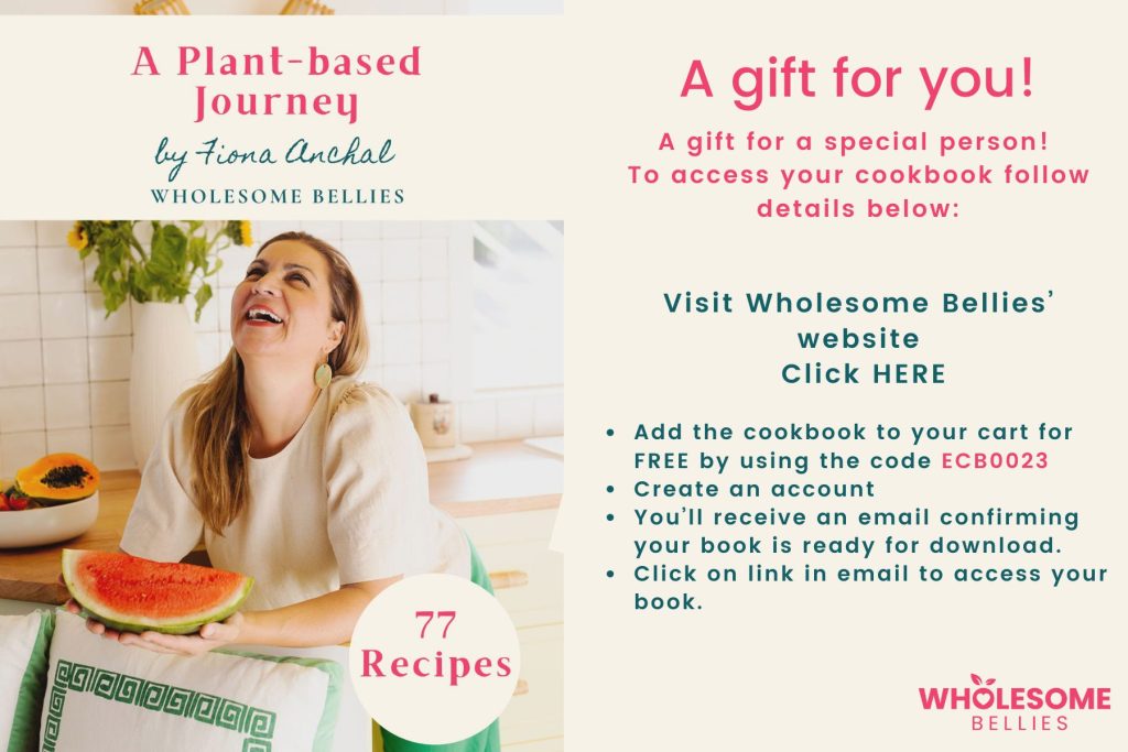Gifted Version - A Plant-based Journey Cook Book - Wholesome Bellies